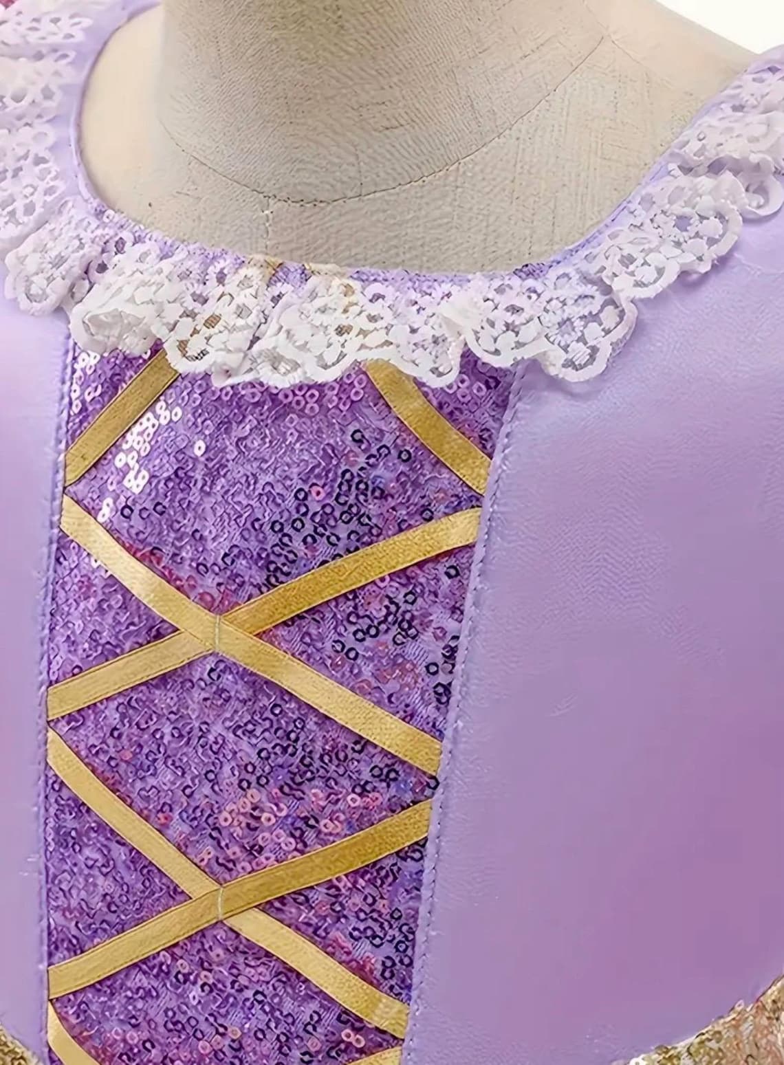 Rapunzel Inspired Princess Dress, Purple and Pink Princess Dress Up ...