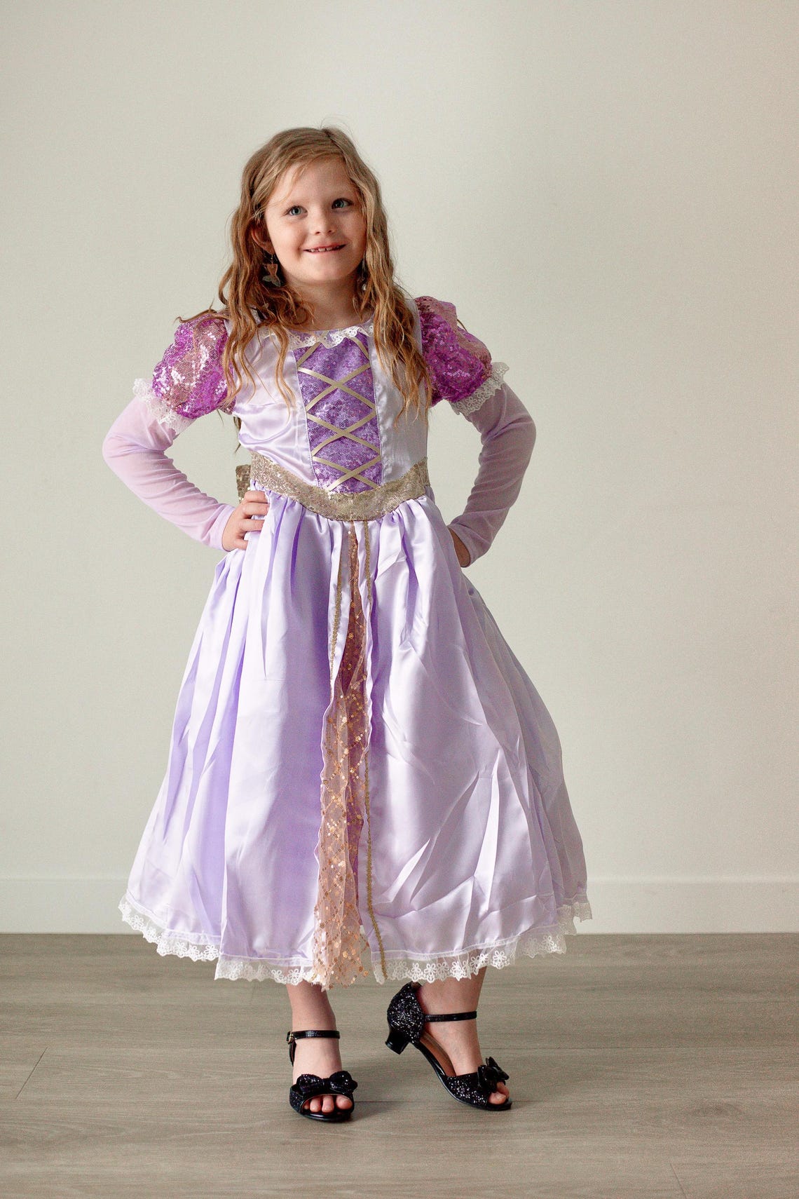 Rapunzel Inspired Princess Dress, Purple and Pink Princess Dress Up ...