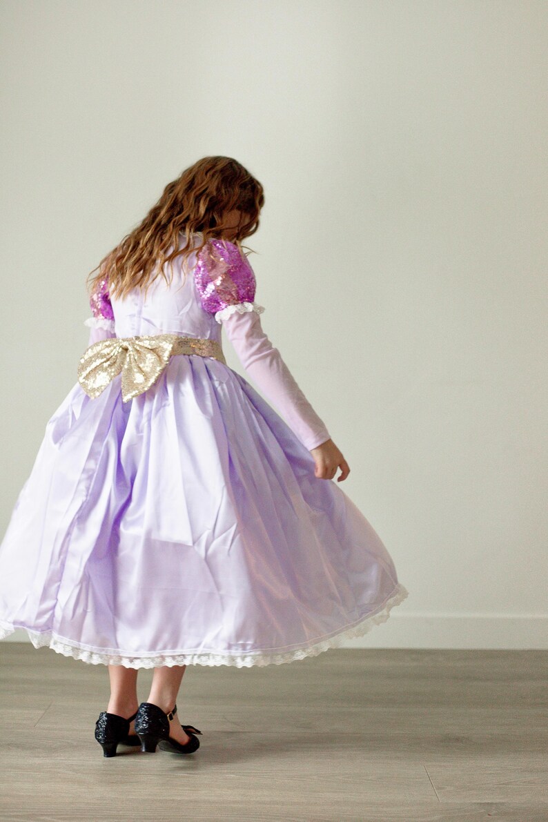 Rapunzel Inspired Princess Dress, Purple and Pink Princess Dress Up ...