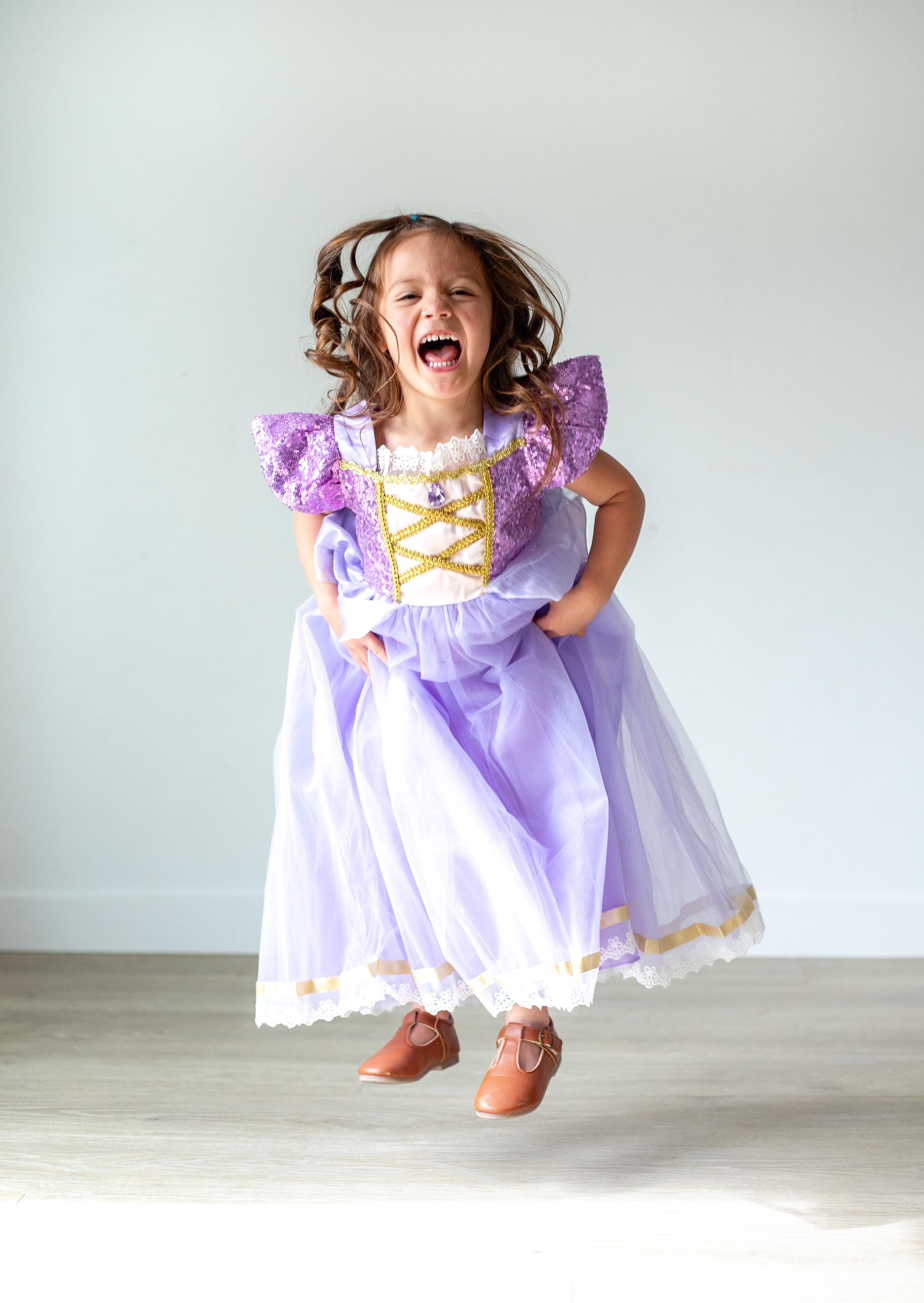 Rapunzel Inspired Princess Dress Up, Purple Princess Dress Up, Rapunzel ...