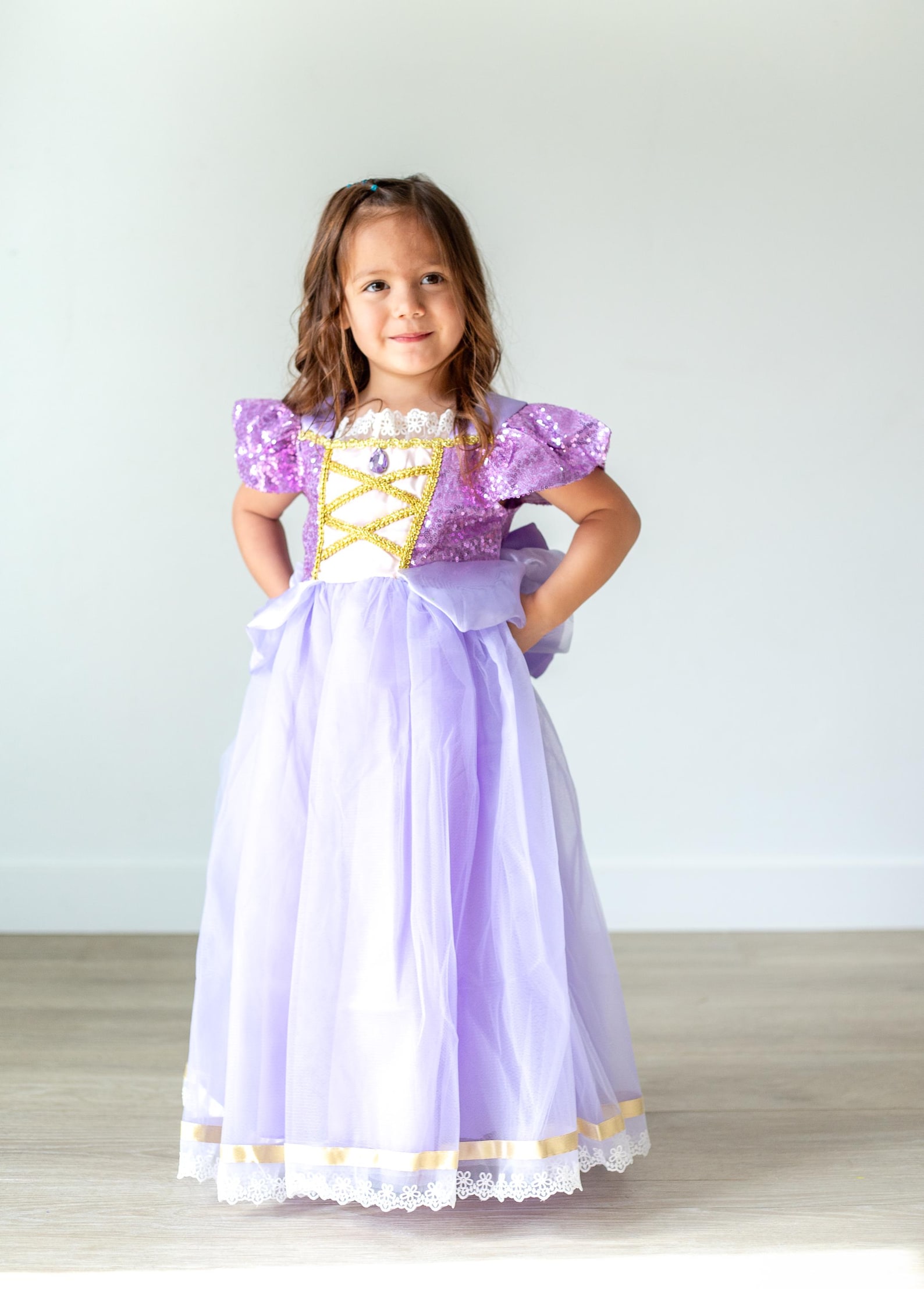 Rapunzel Inspired Princess Dress Up, Purple Princess Dress Up, Rapunzel ...