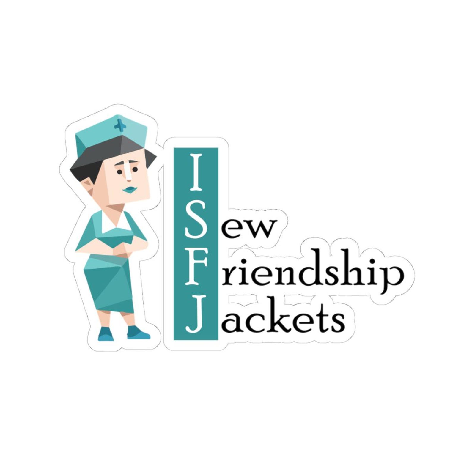 MBTI - ISFJ - I Sew Friendship Jackets - Kiss-cut Stickers - Etsy