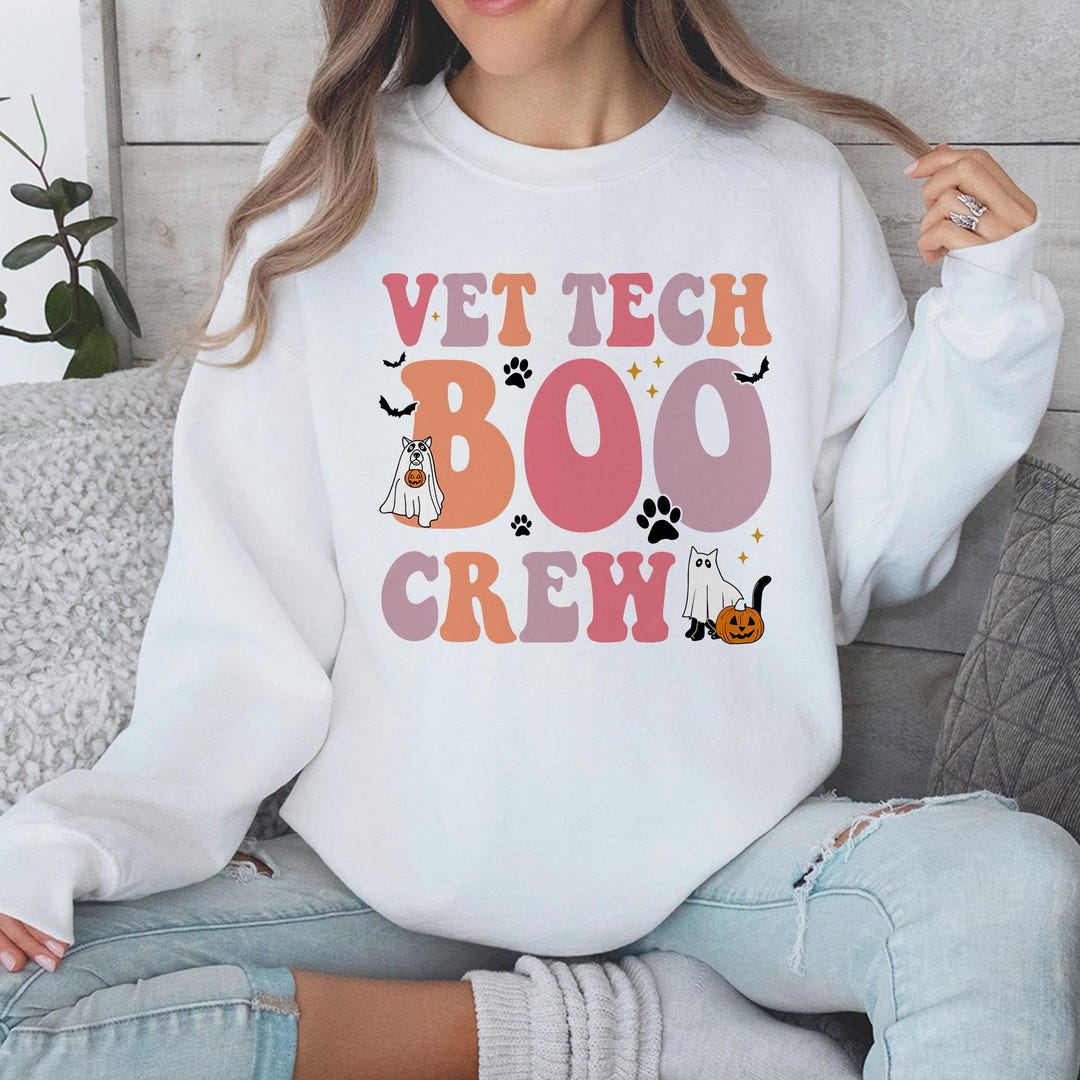 Vet Tech Boo Crew Png, Veterinary Technician Halloween Png, Halloween ...