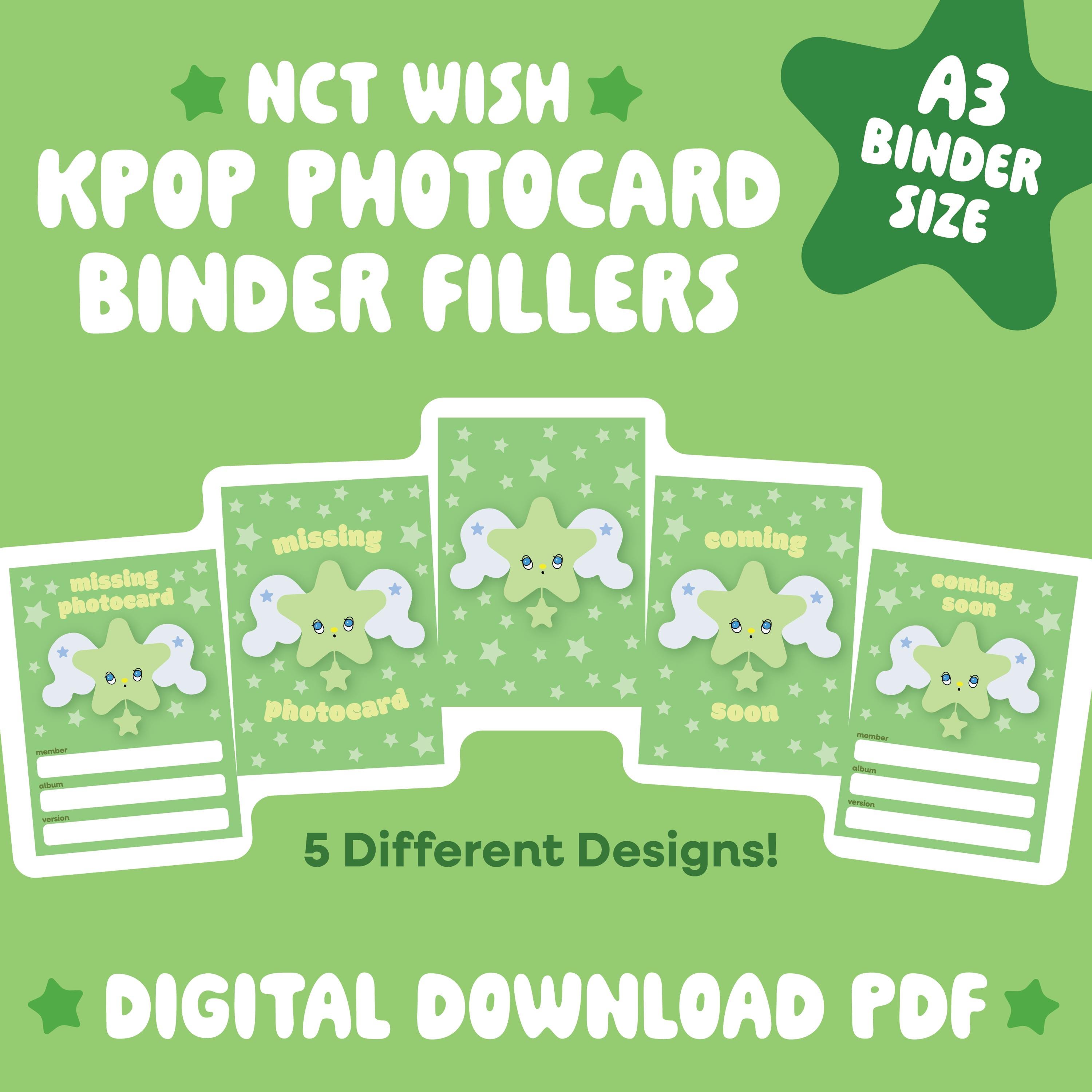 PRINTABLE ~ NCT Wish Kpop Mail Thank You Notes + A3 Binder Fillers ...