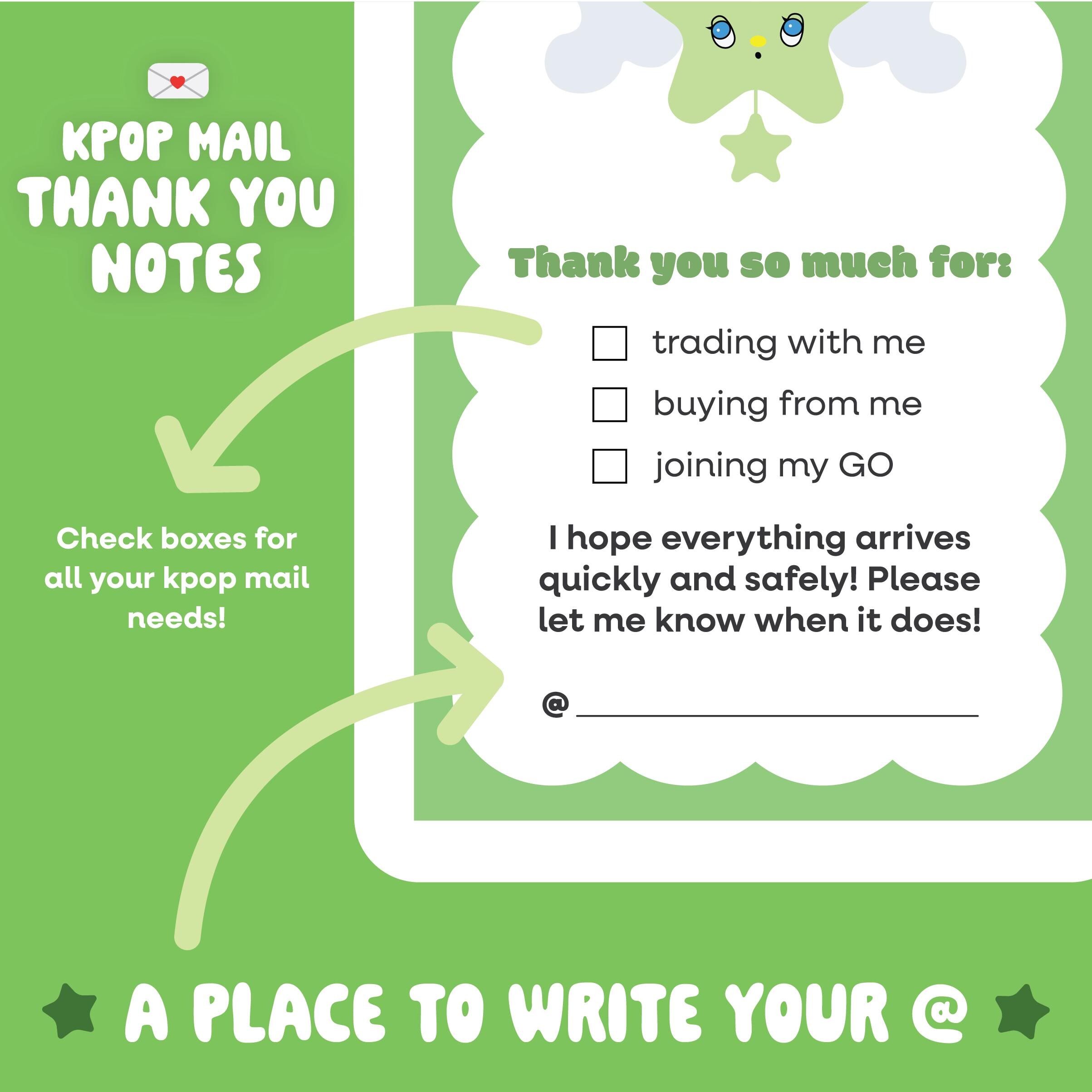 PRINTABLE ~ NCT Wish Kpop Mail Thank You Notes + A3 Binder Fillers ...