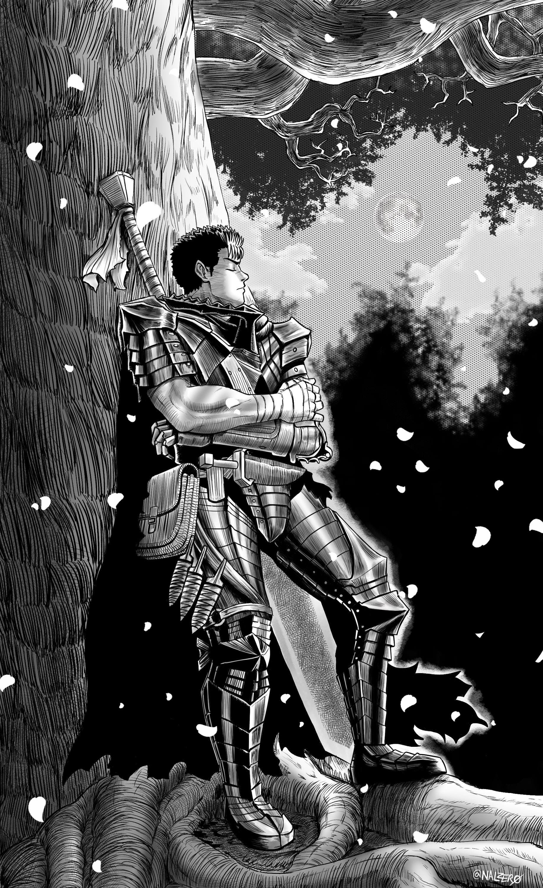 Guts Manga Panel Under Tree - Etsy