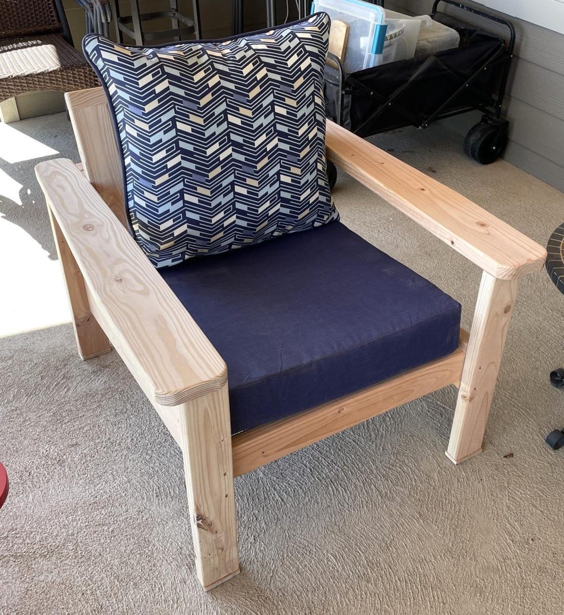 DIY Outdoor Chair Plan, Garden Chair Plans, Outdoor Furniture, Patio ...