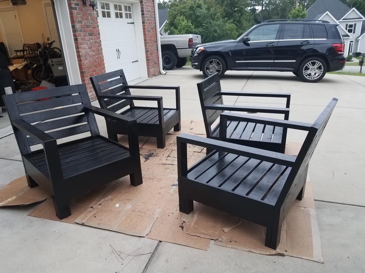 DIY Outdoor Chair Plan, Garden Chair Plans, Outdoor Furniture, Patio ...