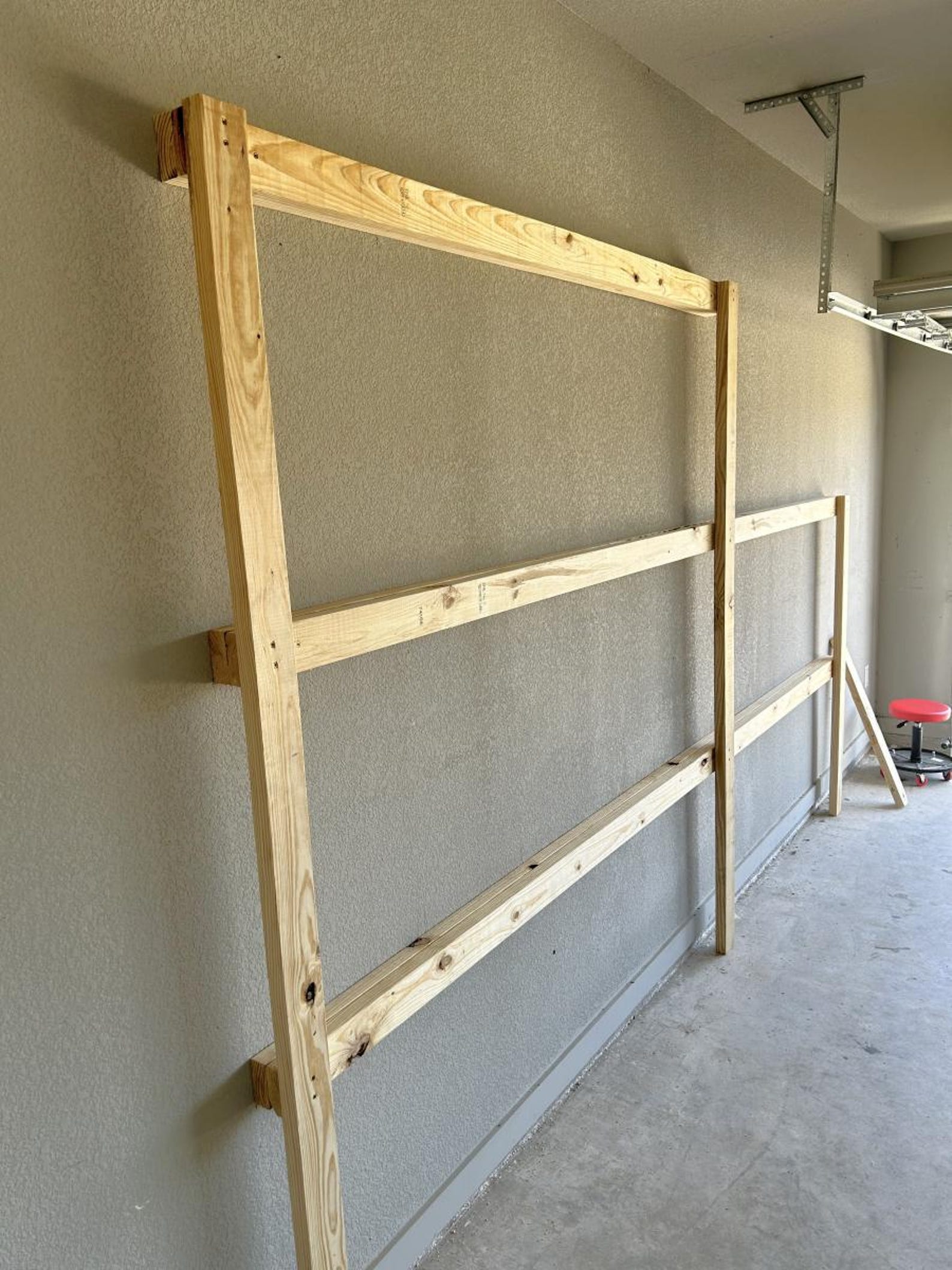 DIY Garage Shelf Plans: Sturdy 2x8 Ft Wooden Shelving Organizer (PDF ...