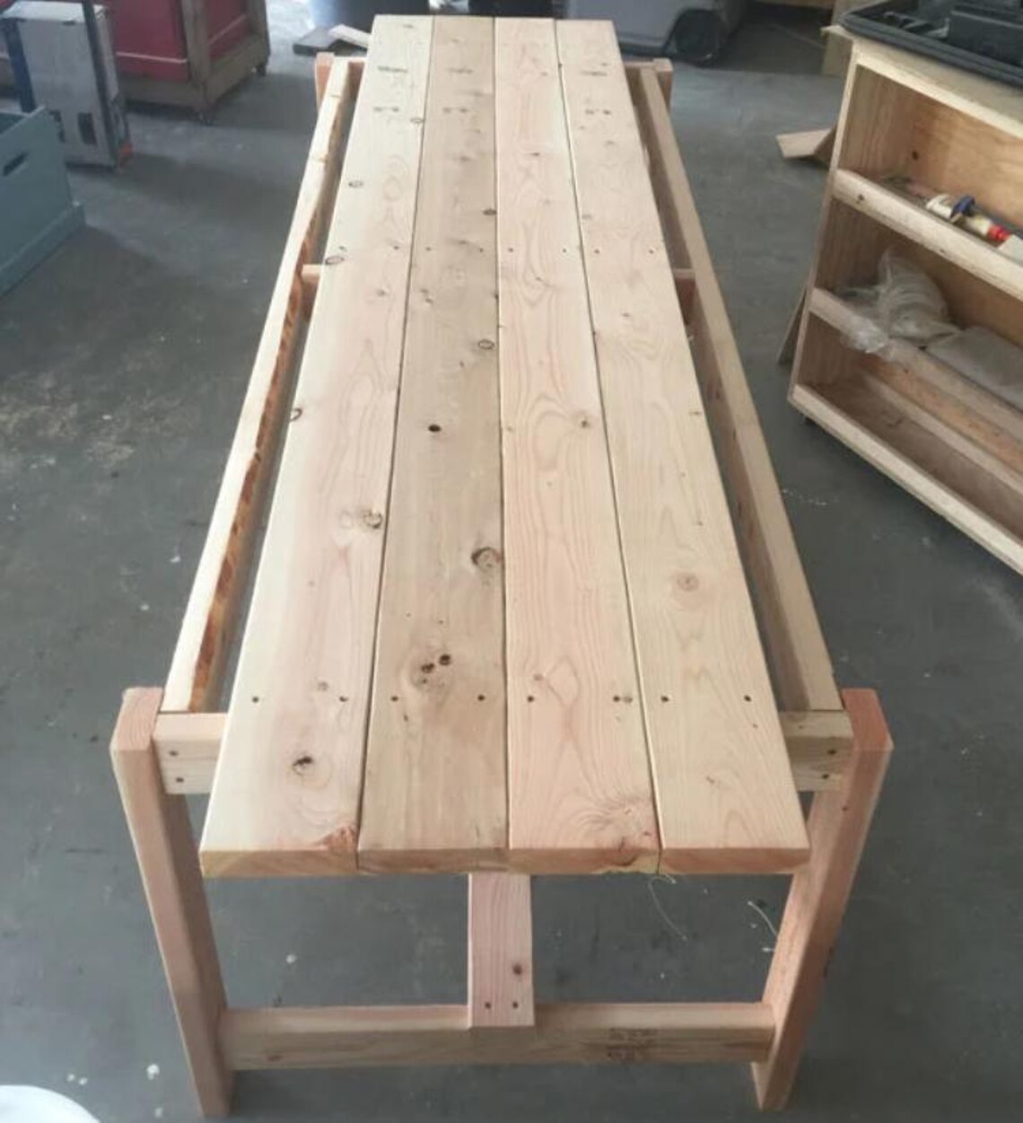Simple Farmhouse Table Plans, Wooden Dinning Table Build Plans ...