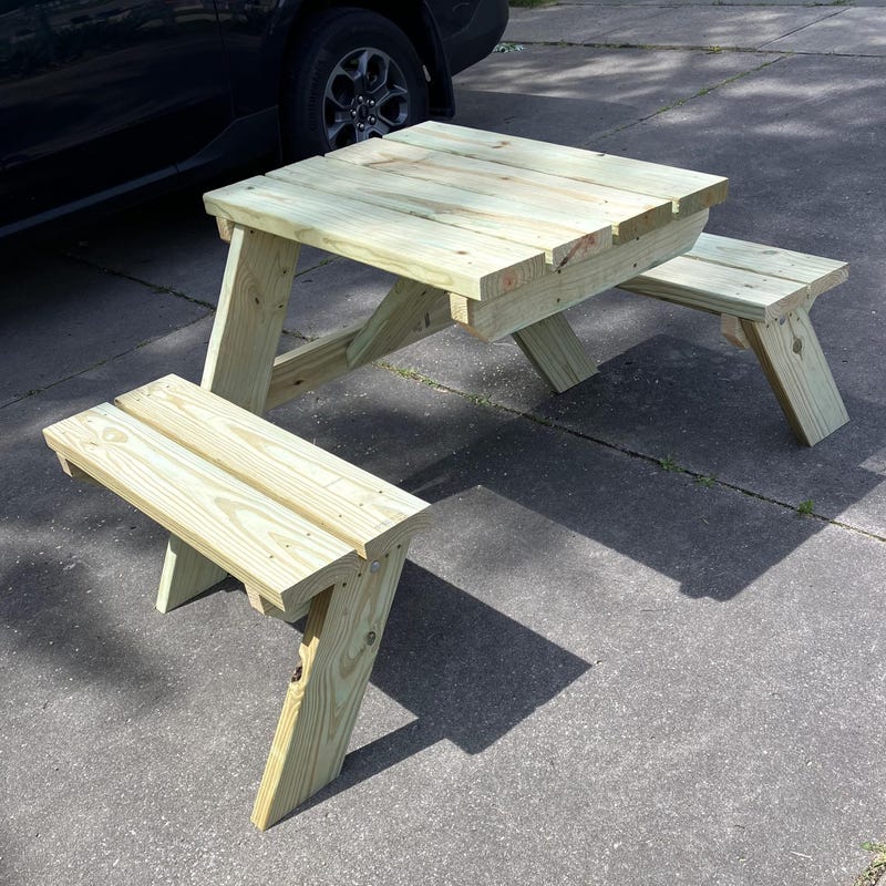 2x4 Diy Patio Table Plans - Etsy