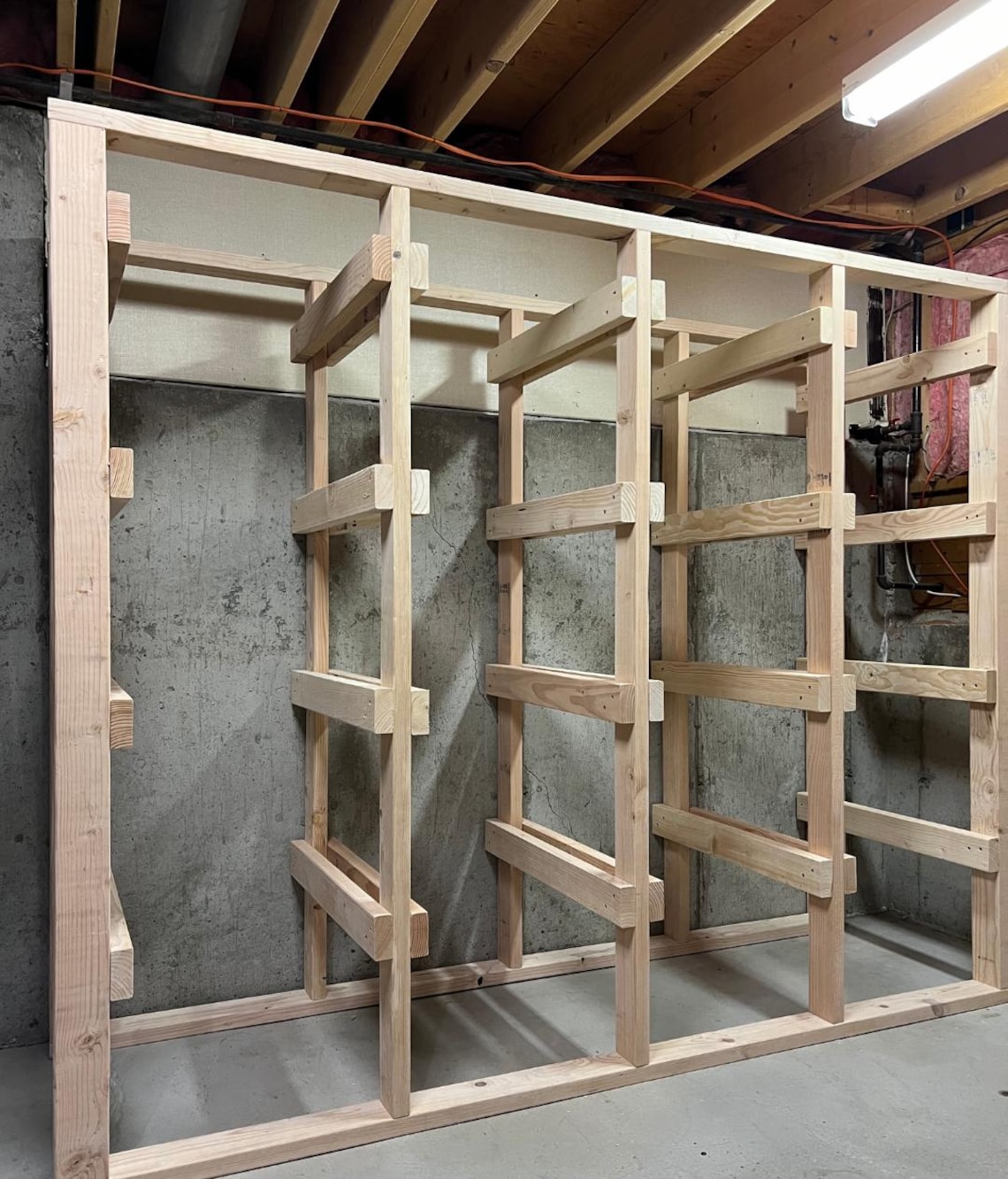 Tote Rack, Bin Storage Rack, Garage Shelves Plans, Garage Organizer ...