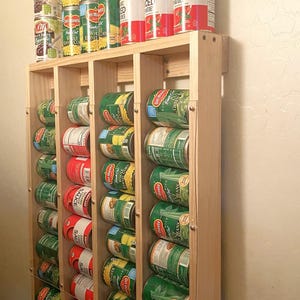 Wall Can Storage Plans, Mounted Can Dispenser Plans, Can Storage Rack ...