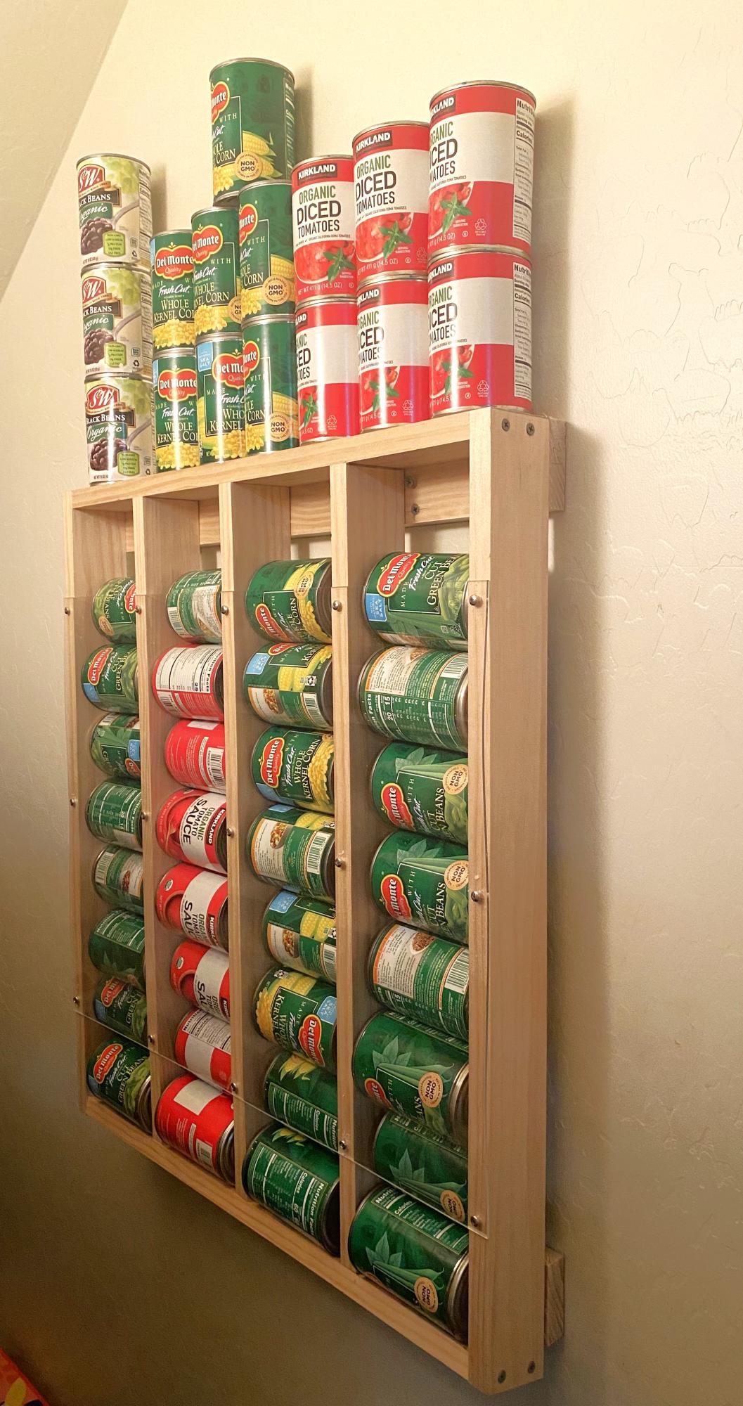 Wall Mounted Can Dispenser Plans: DIY Pantry Storage (PDF Download) - Etsy