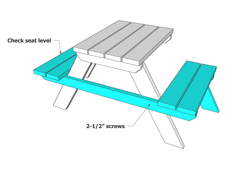 Small Picnic Table DIY Plans: Two Person Bar Table (PDF Download) - Etsy