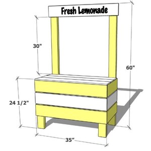 DIY Lemonade Stand Plans: Beginner Woodworking Project (digital ...