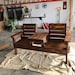 Double Bench With Table DIY Plan: Outdoor Seating (PDF Download) - Etsy