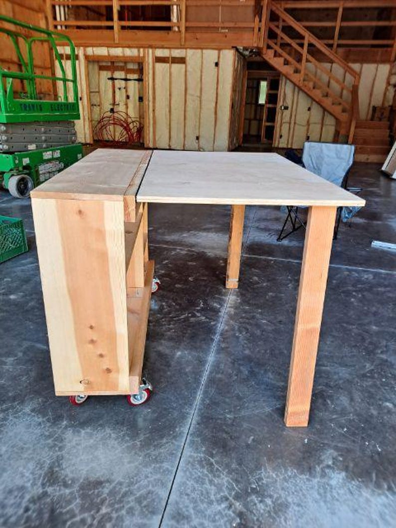 Folding Garage Workbench DIY Plans: Craft Table, Workstation (PDF ...
