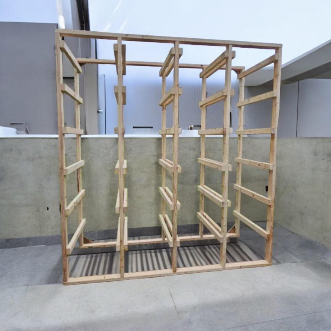 Bin Storage Rack Plans, Tote Box Shelf, Workshop Storage, DIY Garage ...