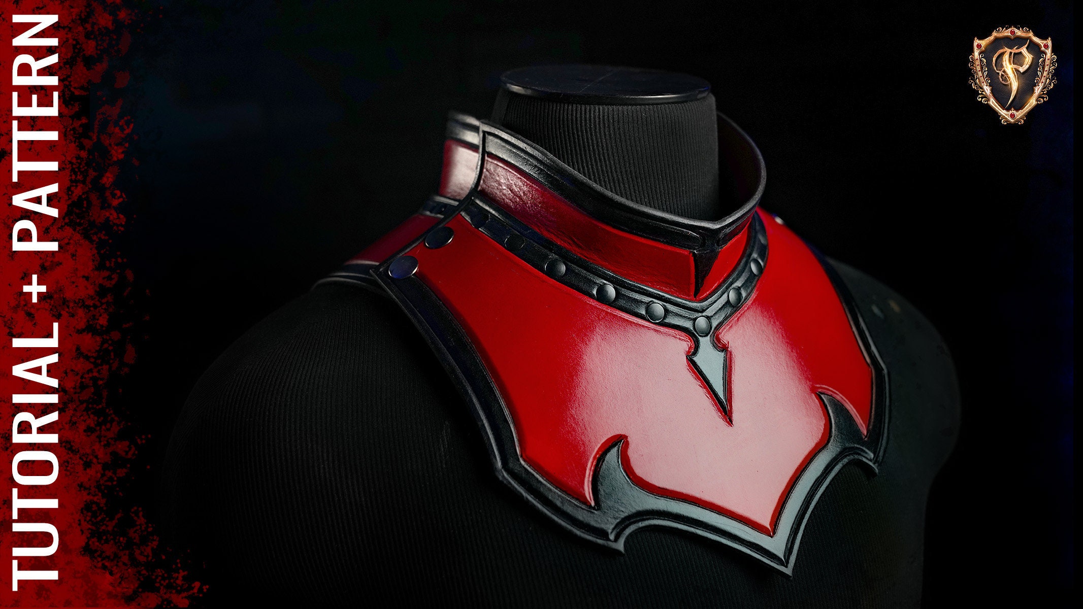 Fantasy Gorget Pattern Leather Gorget Pattern Medieval | Etsy