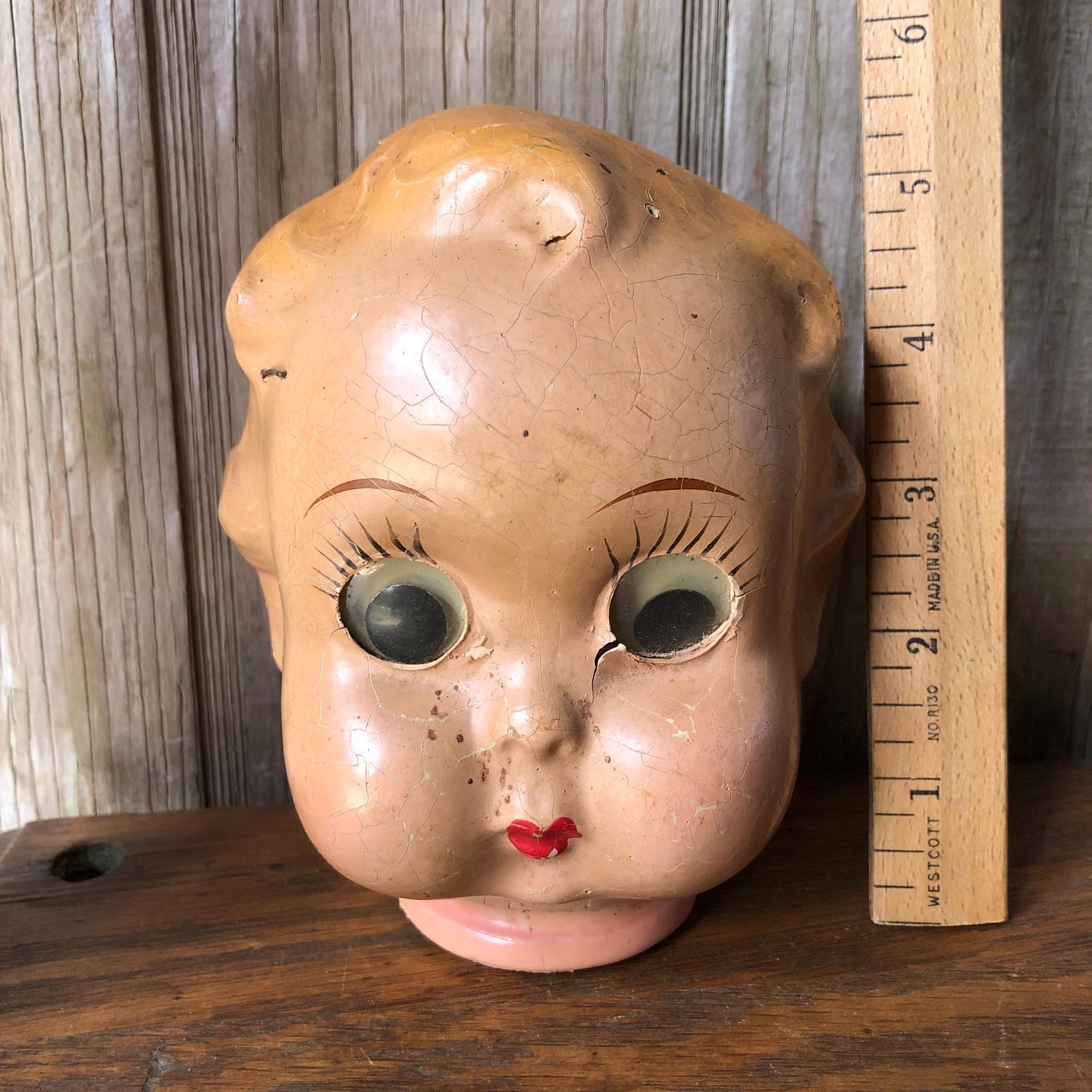 1930's Googly Eyed Creepy Doll Head by Ralph A. Freundlich - Etsy