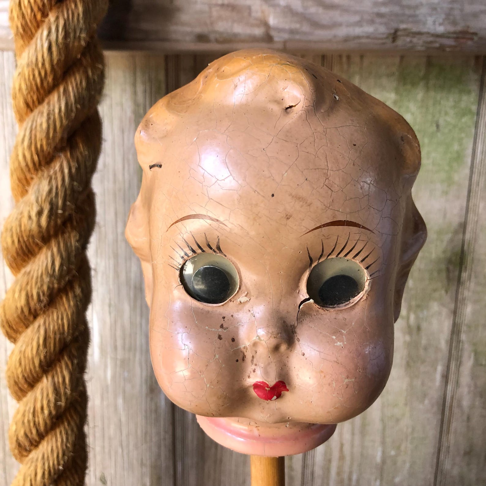 1930's Googly Eyed Creepy Doll Head by Ralph A. Freundlich - Etsy
