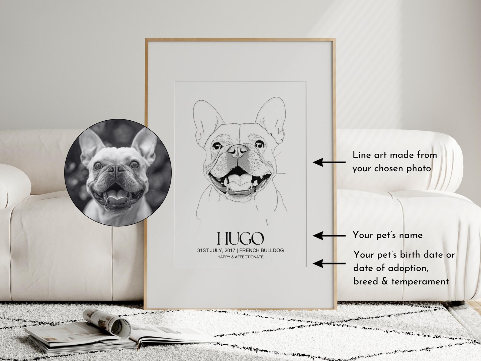 Custom Pet Drawing, Custom Pet Poster, Drawing Pet Portrait, Dog Cat ...