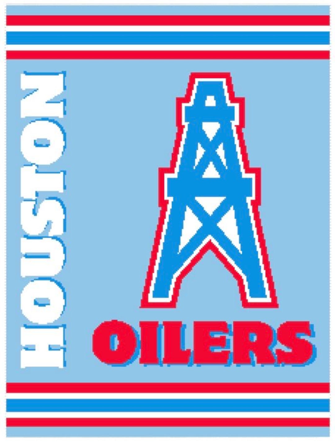 Houston Oilers Crochet Graphgan Pattern - Etsy