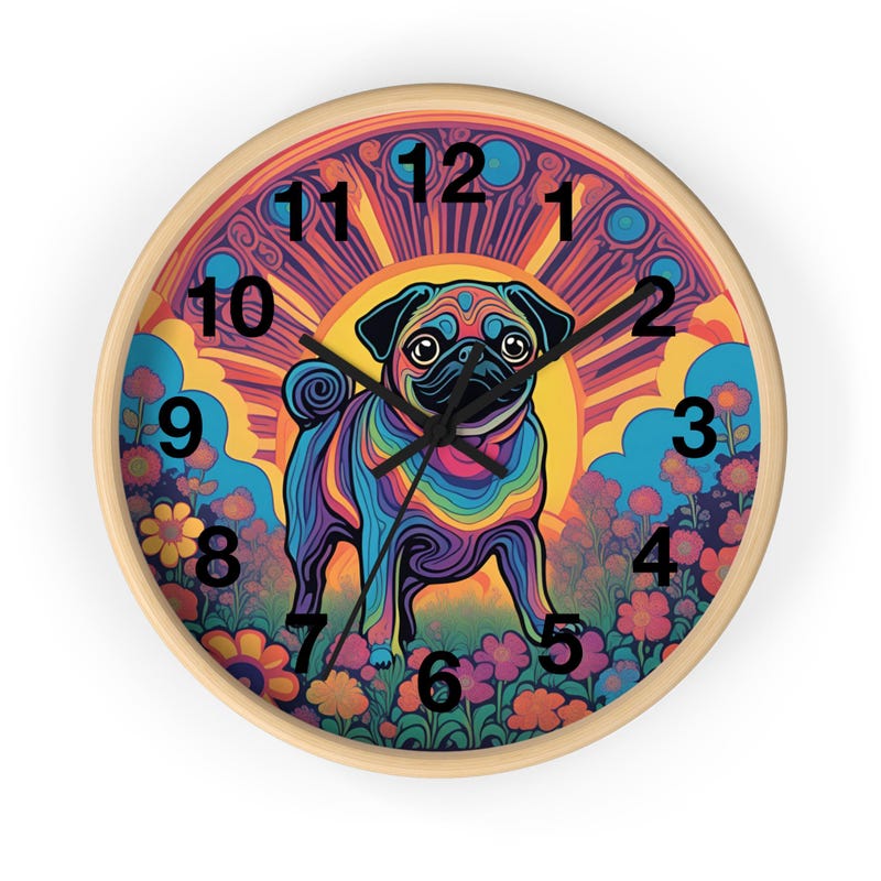 Pug Clock - Etsy