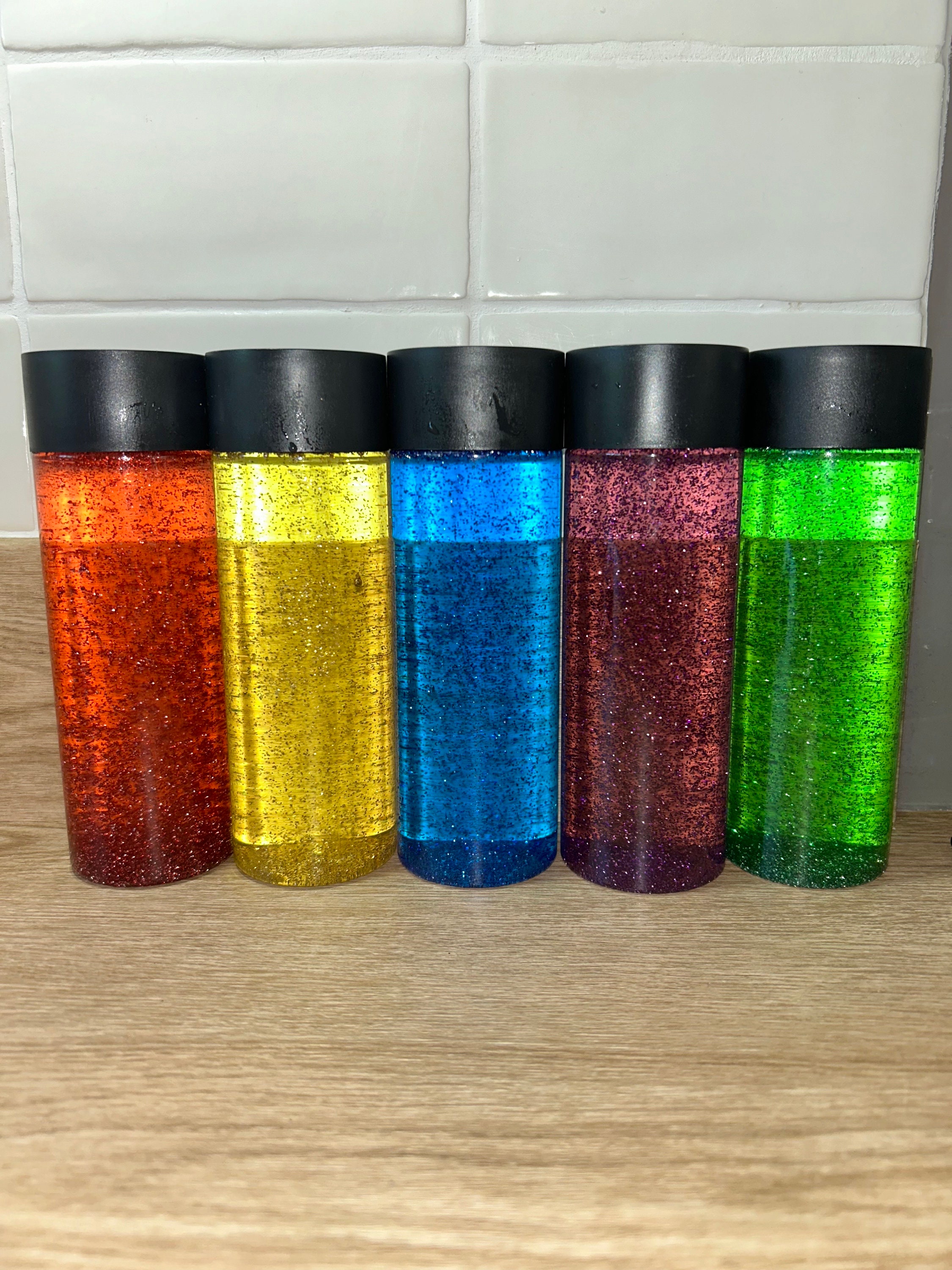Glitter Sensory Bottles - Etsy