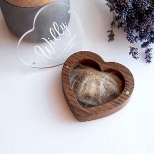 Custom Hair Memorial Keepsake for Dogs & Cats | Personized Pet Loss ...