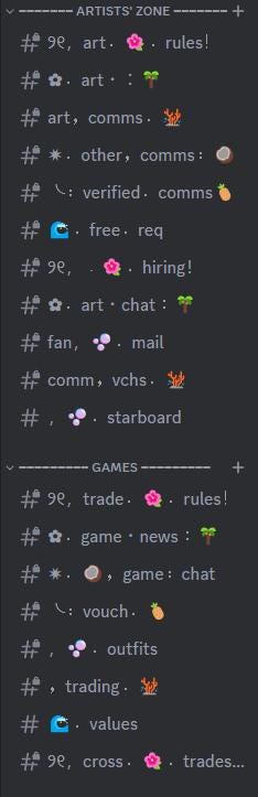 Summer Themed Discord Server Template 80 Channels and 100 Roles ...