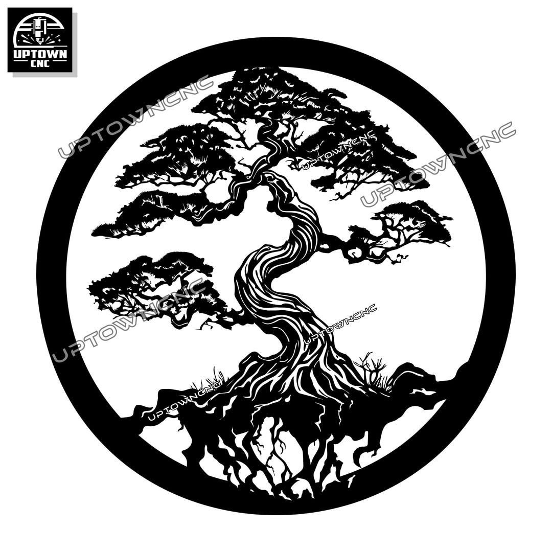 Bonsai Tree SVG, Chinese Tree Svg, Bonsai Svg, Nature Svg, Plasma Cut ...