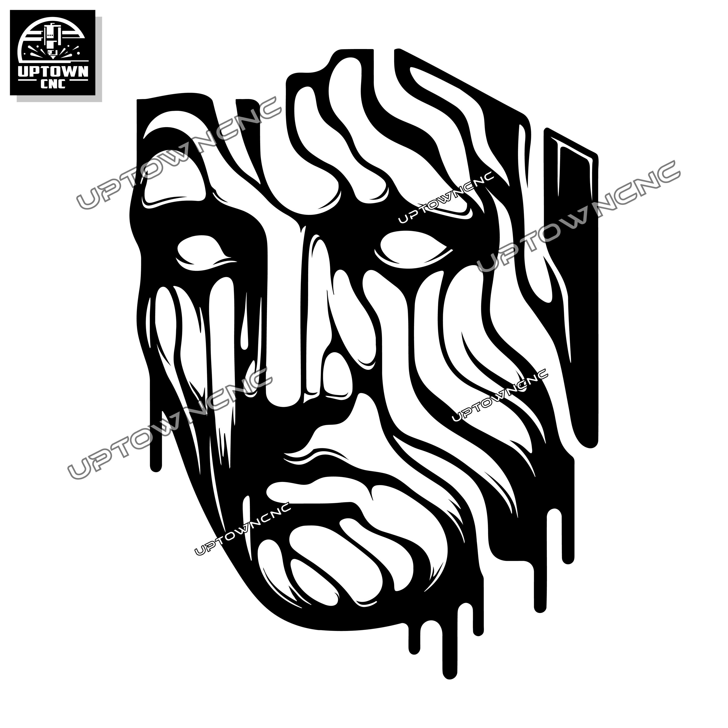 Dripping Svg, Mask Dxf File, Unique Svg, Art DXF File, Plasma Cut File ...