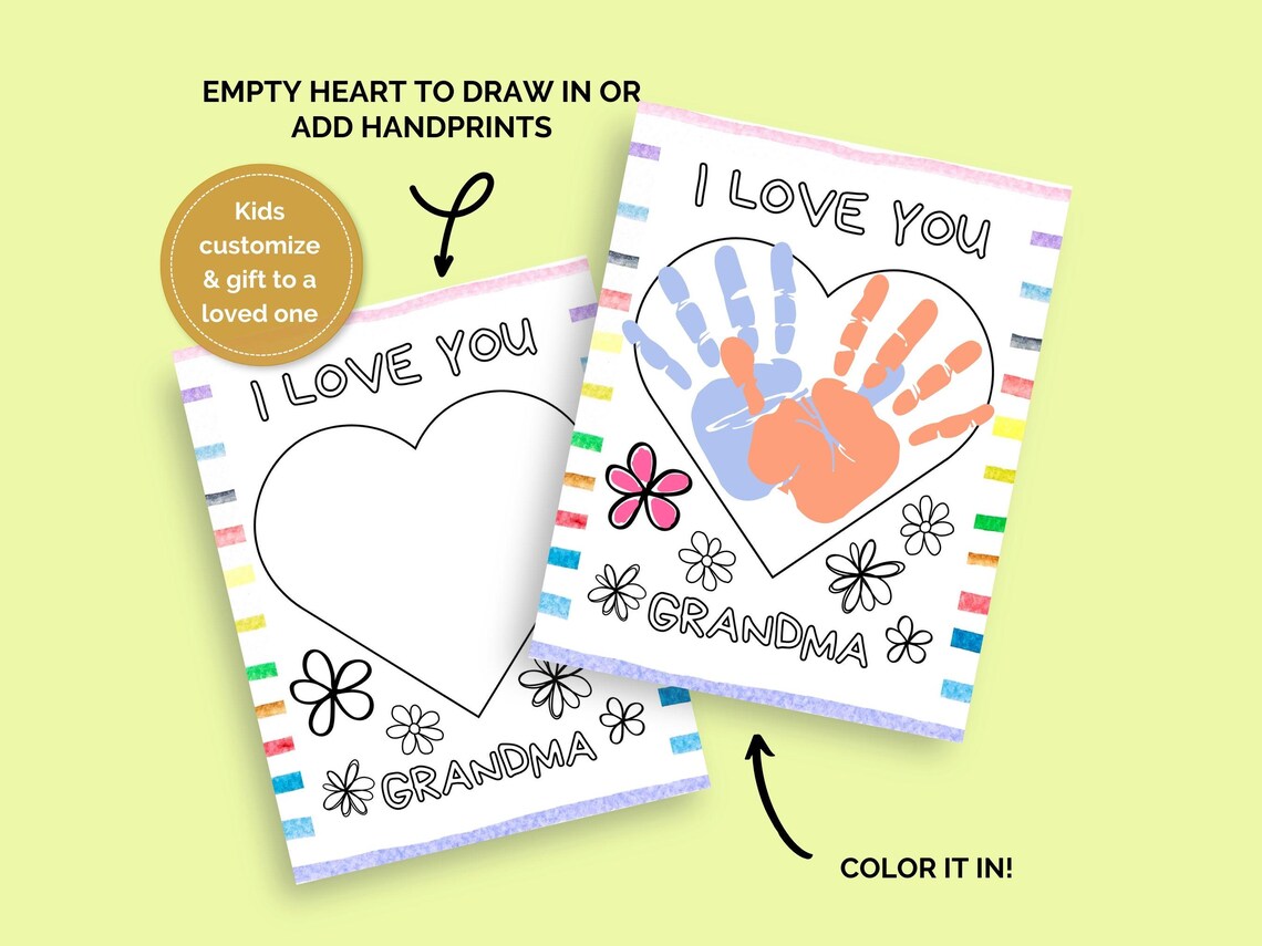 Kids Grandparent Activities Bundle (3 Activities, 6 Printable Pdfs ...