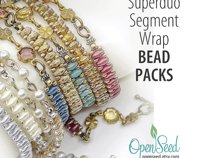 Superduo Segment Wrap Easy Bead Weaving Bead Packs for DIY Jewelry ...