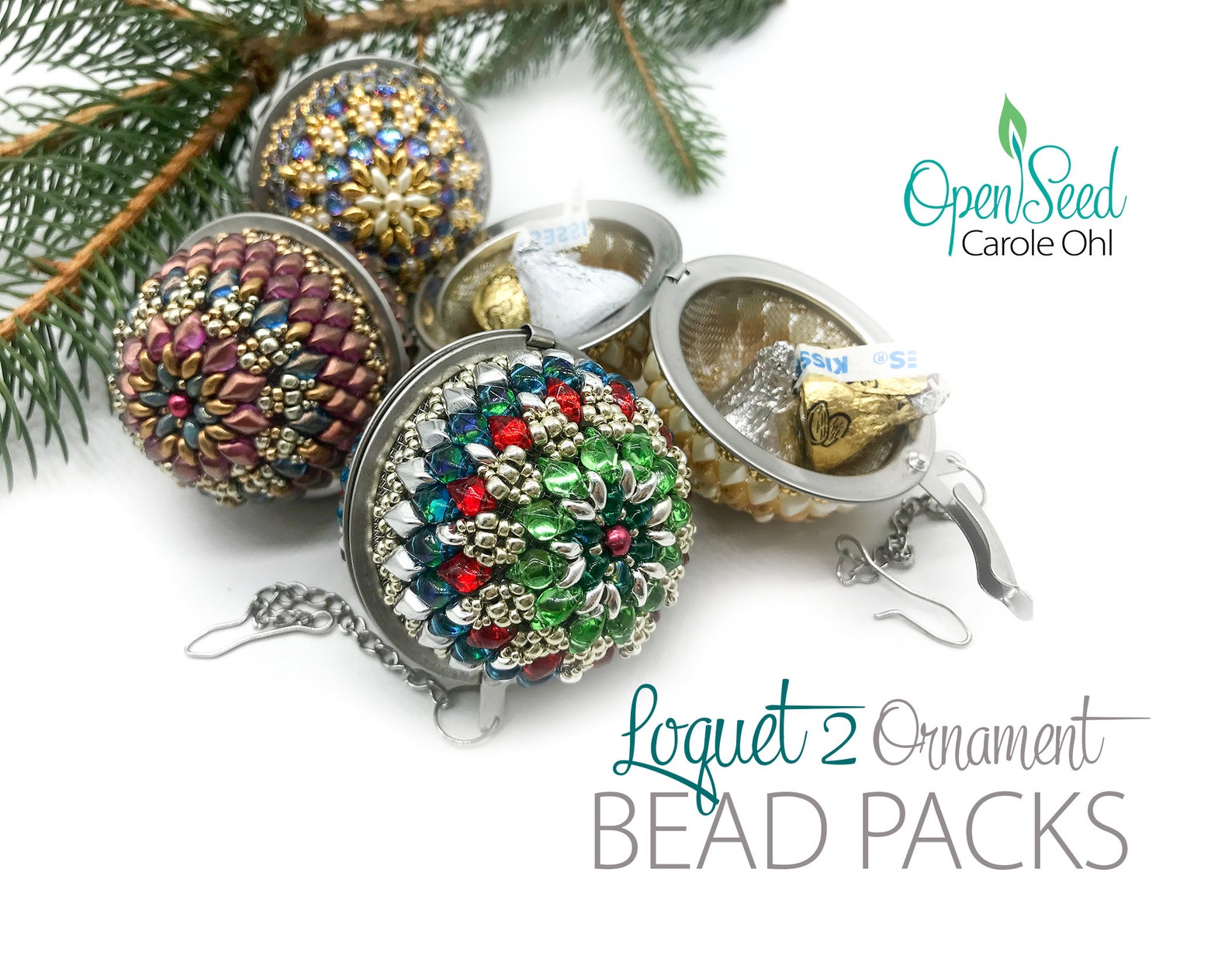 Loquet 2 DIY Ornament Locket Bead Pack Includes Tea Strainer - Etsy