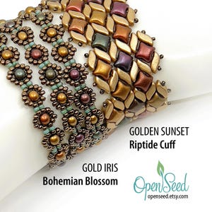 Riptide Cuff DIY Bead Weaving Tutorial for Jewelry Making With ...