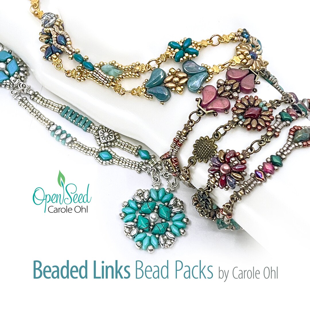 Beaded Links Jewelry Making Bead Pack for Wrap Bracelet, Necklace ...