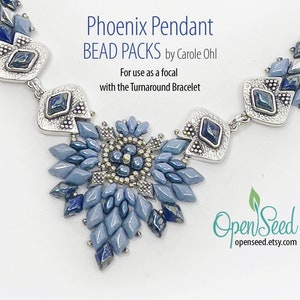 Phoenix Pendant DIY Bead Packs for Use With Turnaround Bracelet Design ...