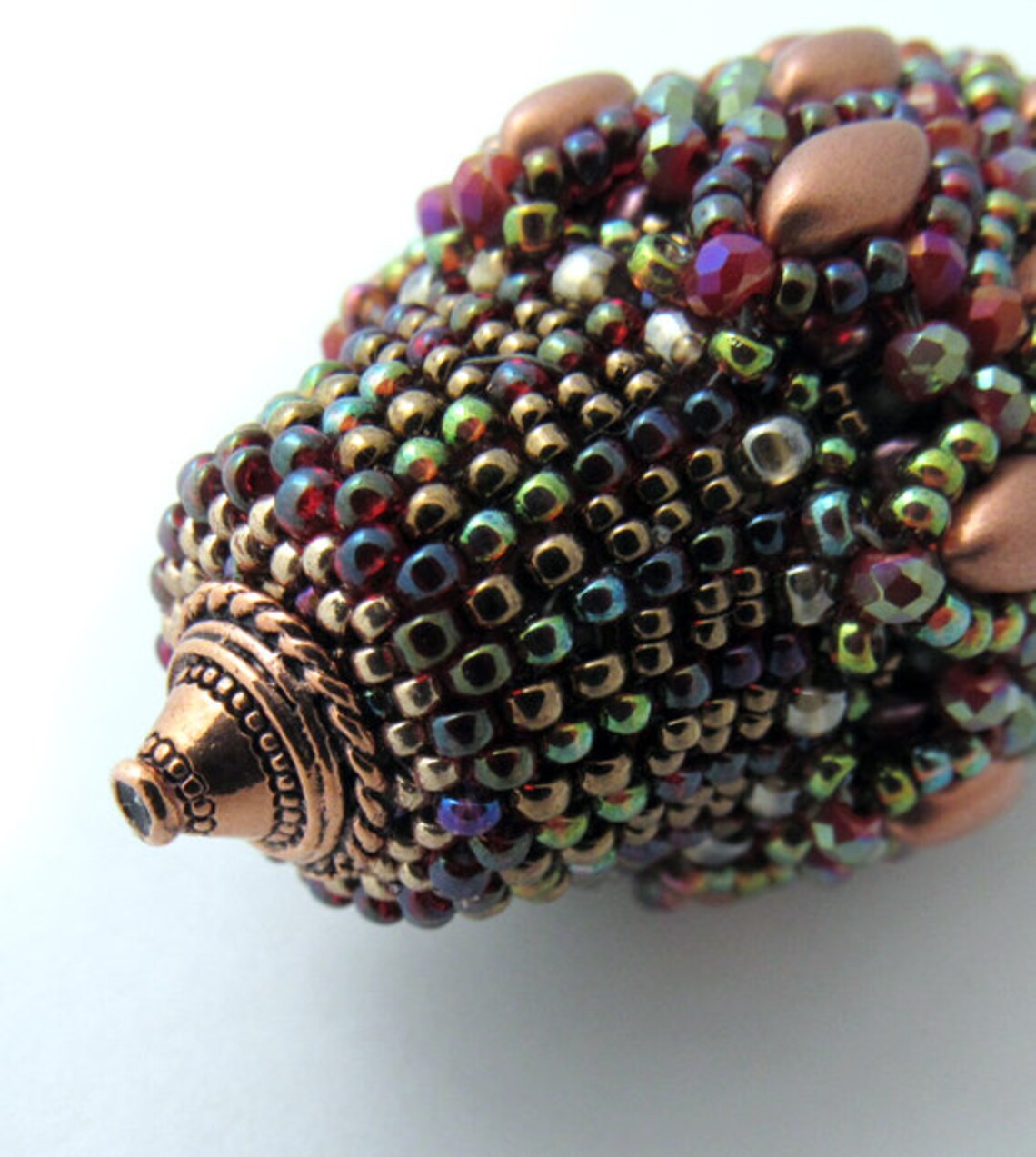 Beaded Bead DIY Layered Bracelet Ornament Tutorial by Carole Ohl - Etsy ...