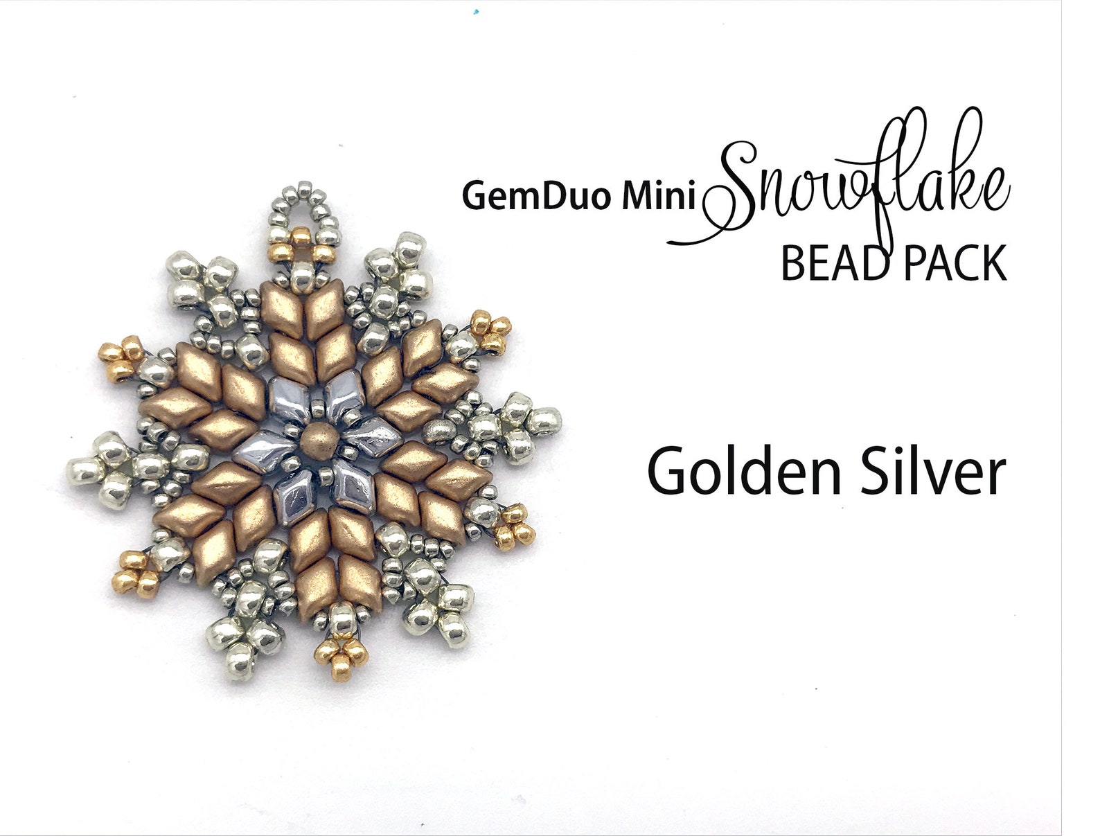 Gemduo Mini Snowflake DIY Ornament or Pendant Bead Pack for - Etsy