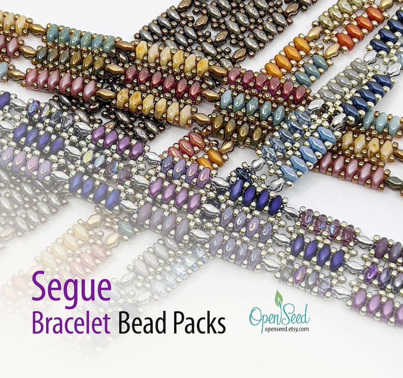Segue Bracelet Bead Weaving DIY Bead Packs for Superduos, by Carole Ohl ...