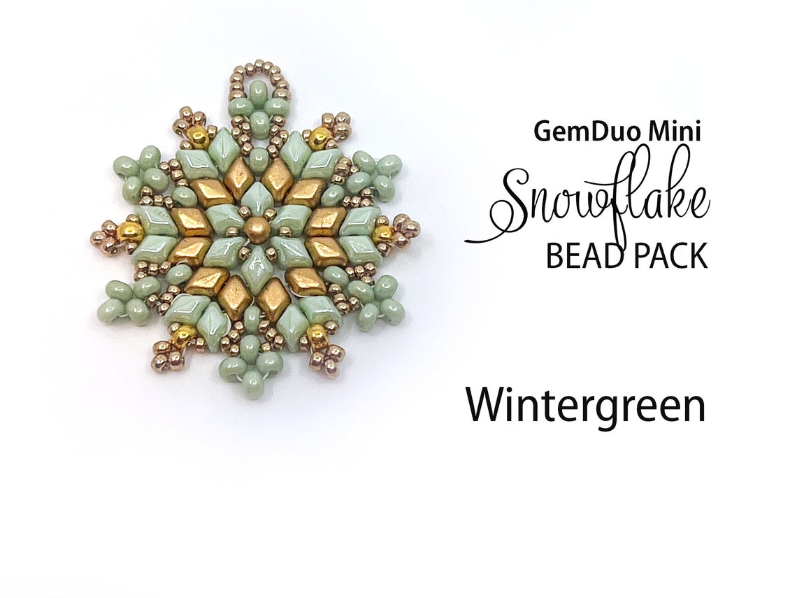 Gemduo Mini Snowflake DIY Ornament or Pendant Bead Pack for - Etsy