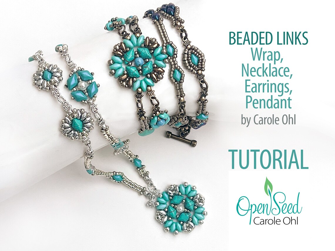 Beaded Links Digital Tutorial Includes TEN Link Designs to Use for Wrap ...