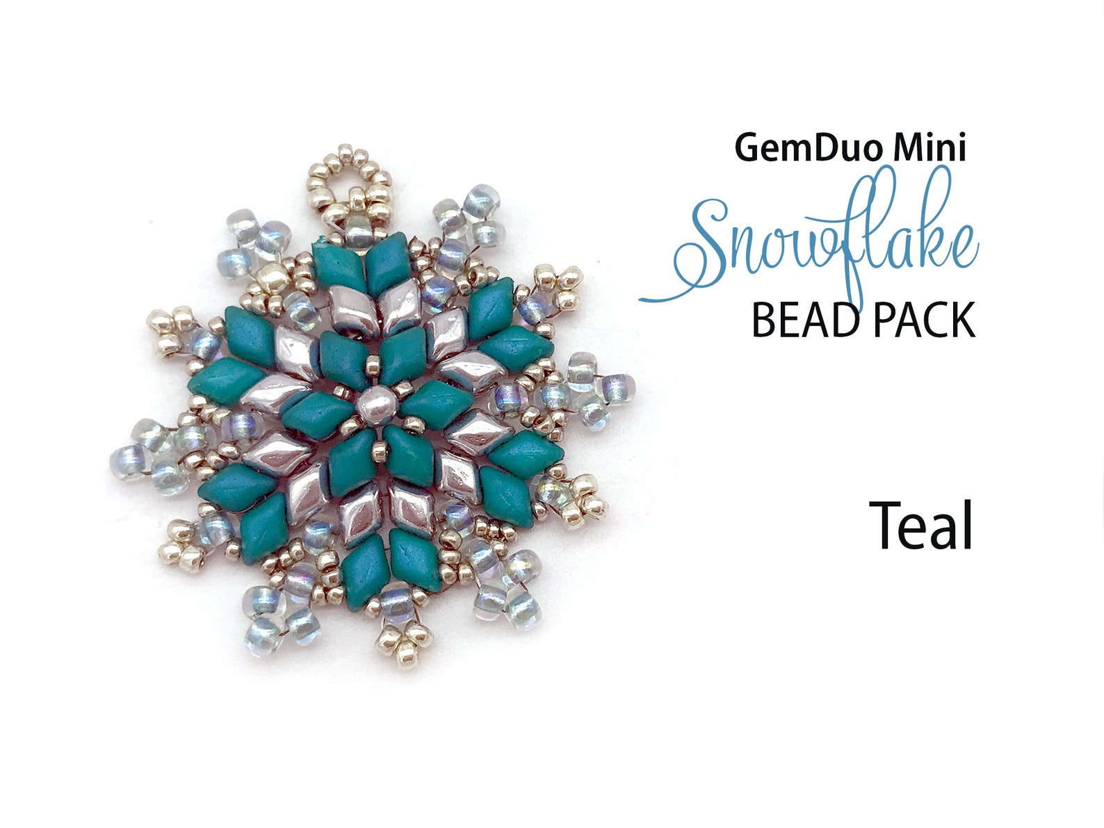 Gemduo Mini Snowflake DIY Ornament or Pendant Bead Pack for - Etsy