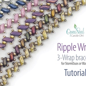 Ripple Wrap Bead Weaving Easy Tutorial for Use With Stormduo or Wave ...