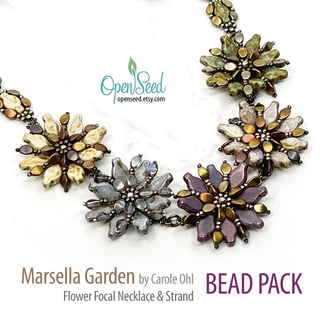 Marsella Garden Necklace Jewelry Making Bead Pack by Carole Ohl, Beads ...