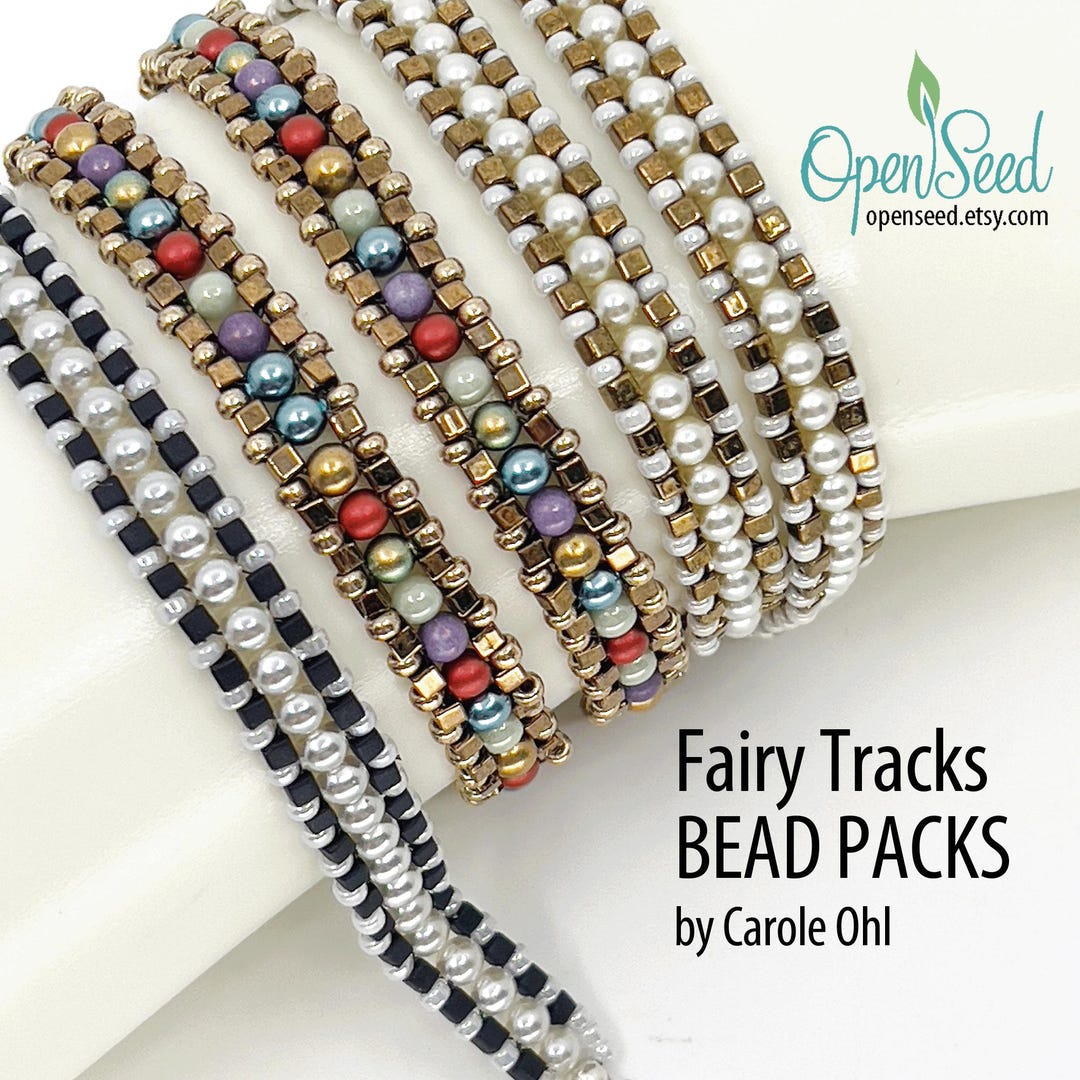 Fairy Tracks Double Wrap or Two Single Wrap Bracelet Bead Pack for ...