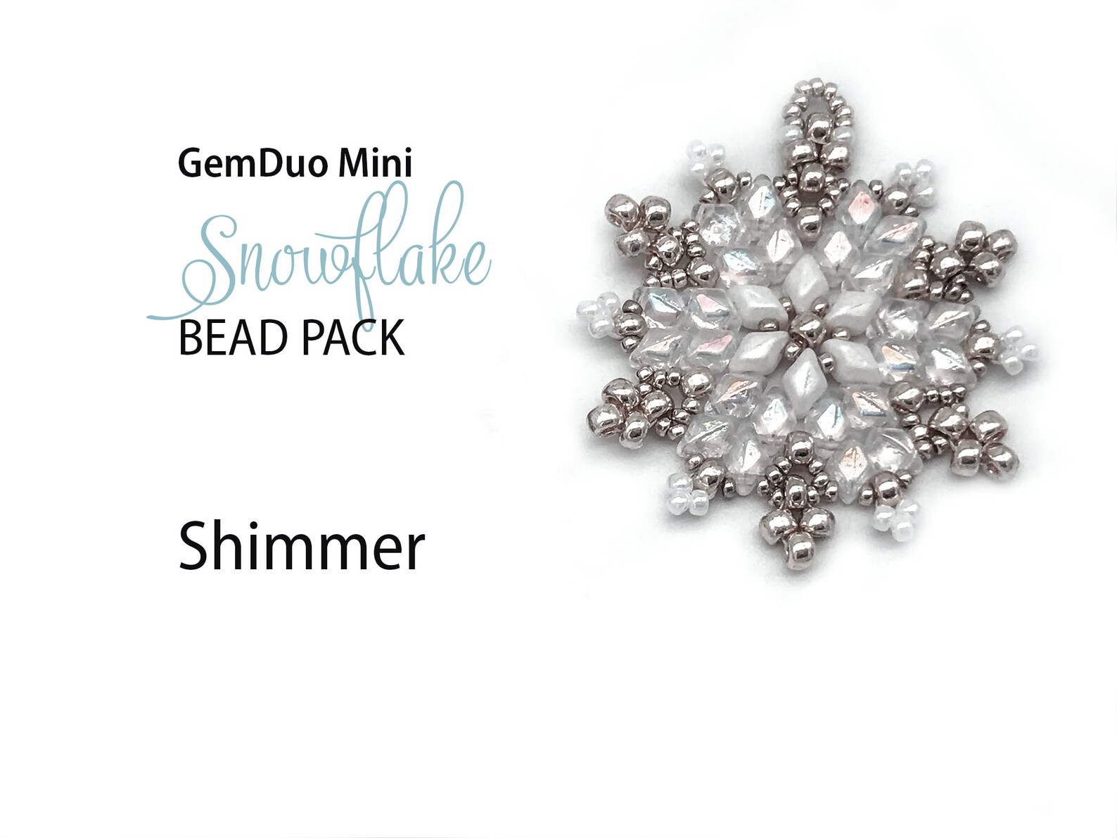 Gemduo Mini Snowflake DIY Ornament or Pendant Bead Pack for - Etsy